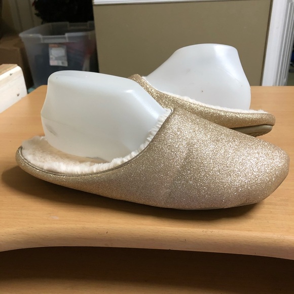 INC International Concepts | Shoes | Inc Slippers Gold Glitter Lrg 9 ...